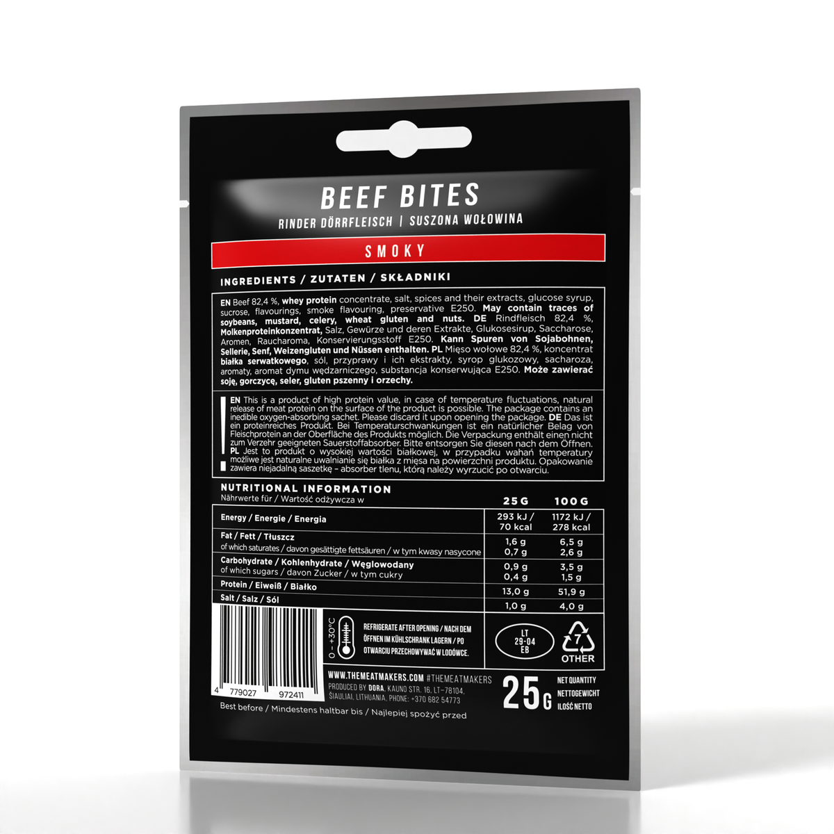 TASTY ORIGINAL | BEEF BITES 25G – The Meat Makers