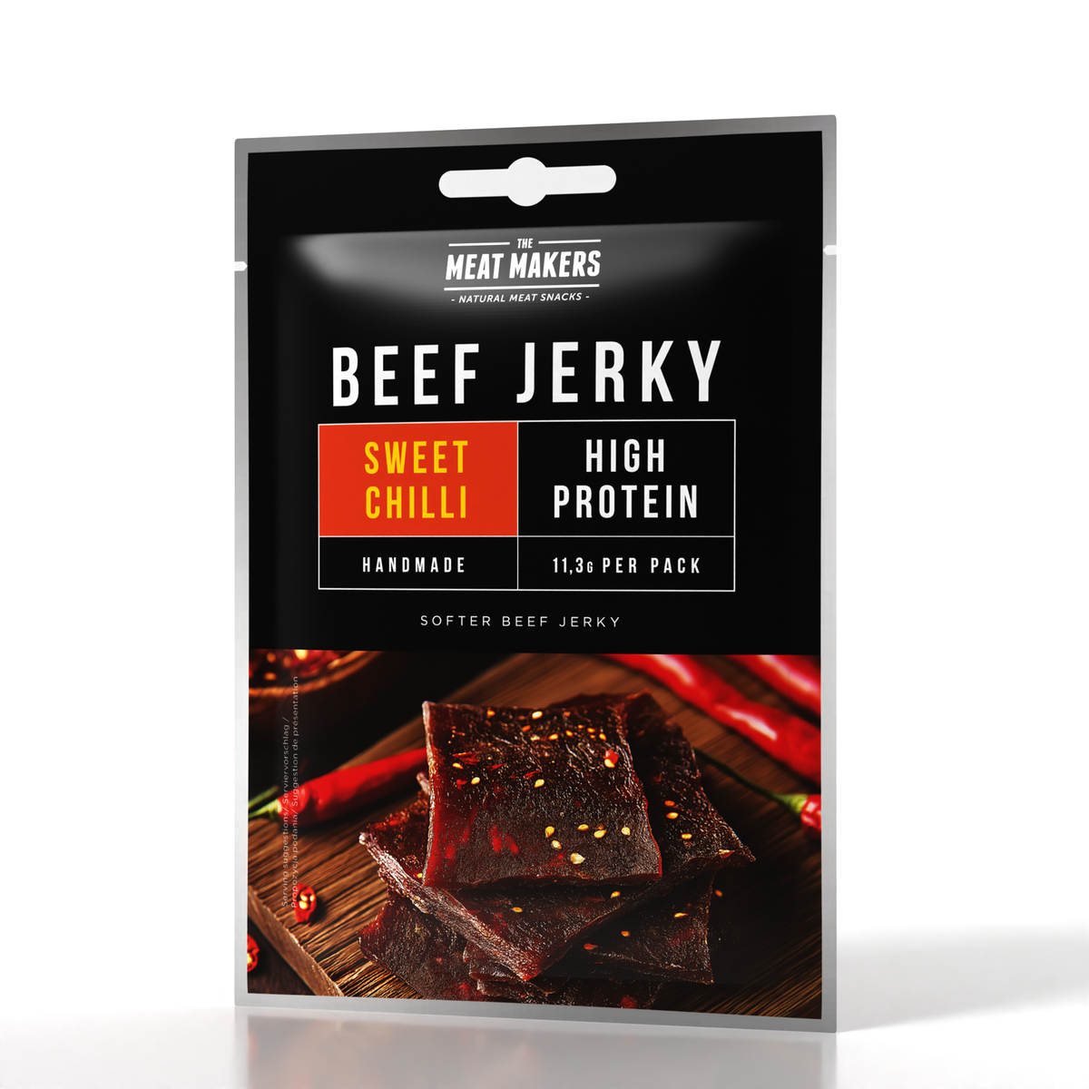 SWEET CHILLI | SOFTER BEEF JERKY 25G – The Meat Makers